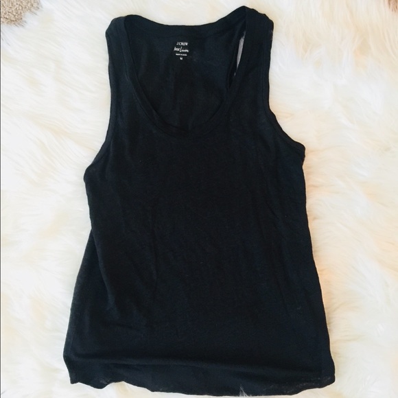 J. Crew | Tops | J Crew 0 Linen Black Tank Msrp 44 | Poshmark
